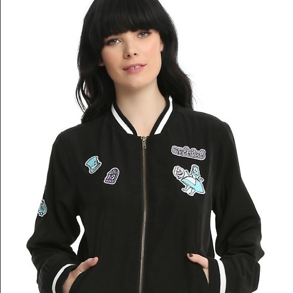 Hot Topic | Jackets & Coats | Hot Topic Alice In Wonderland Bomber ...